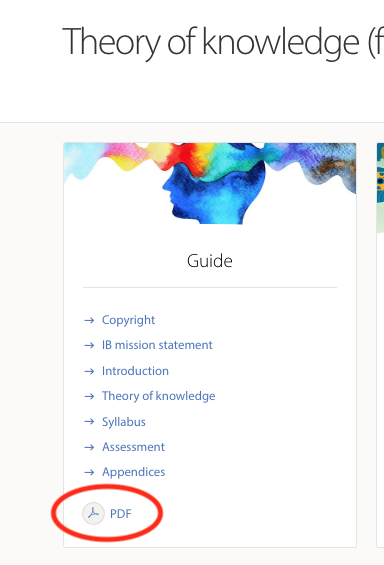 How to Download the New TOK Guide | IB Theory of Knowledge